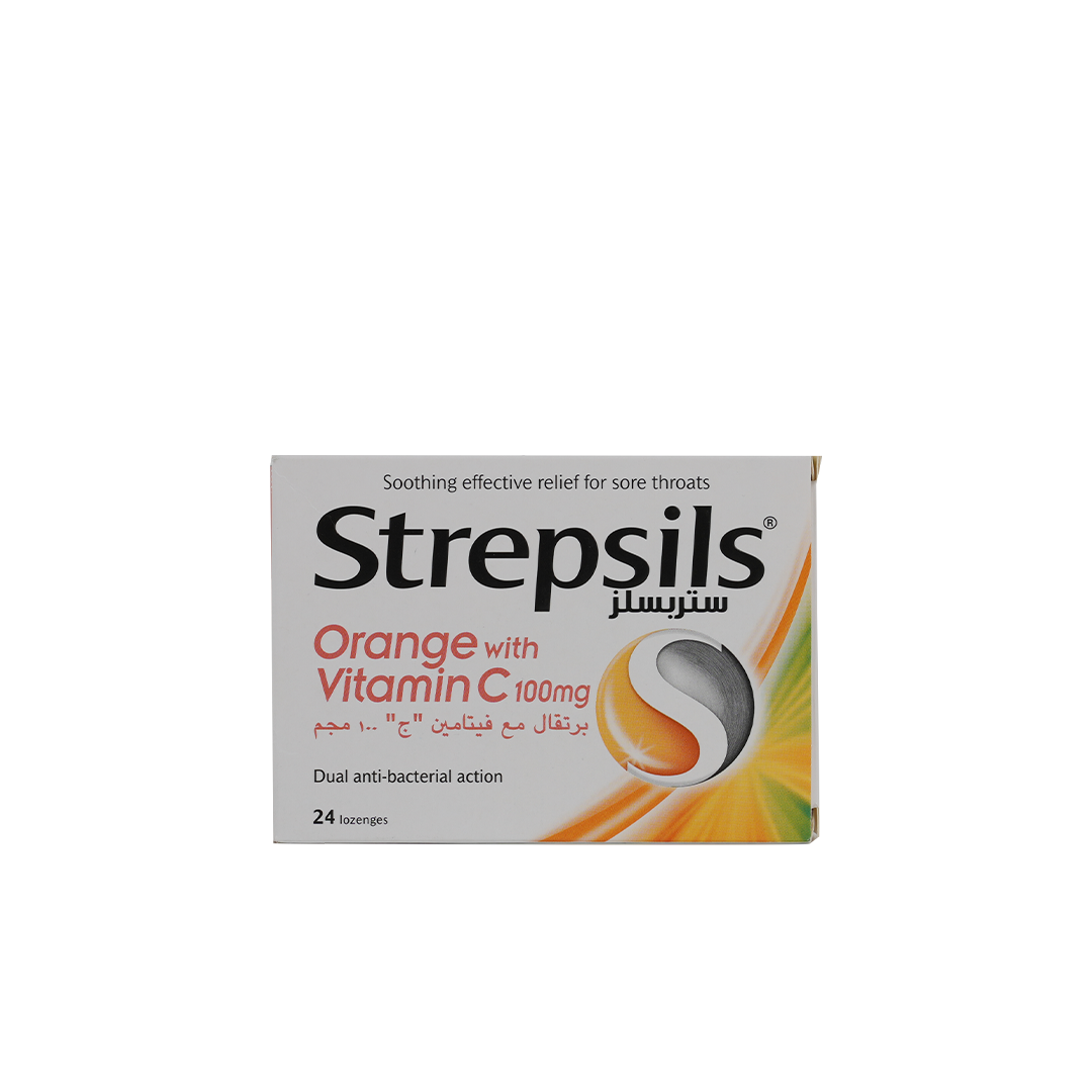 STREPSILS ORANGE WITH VITAMIN-C 24 LOZ – Pharmazone