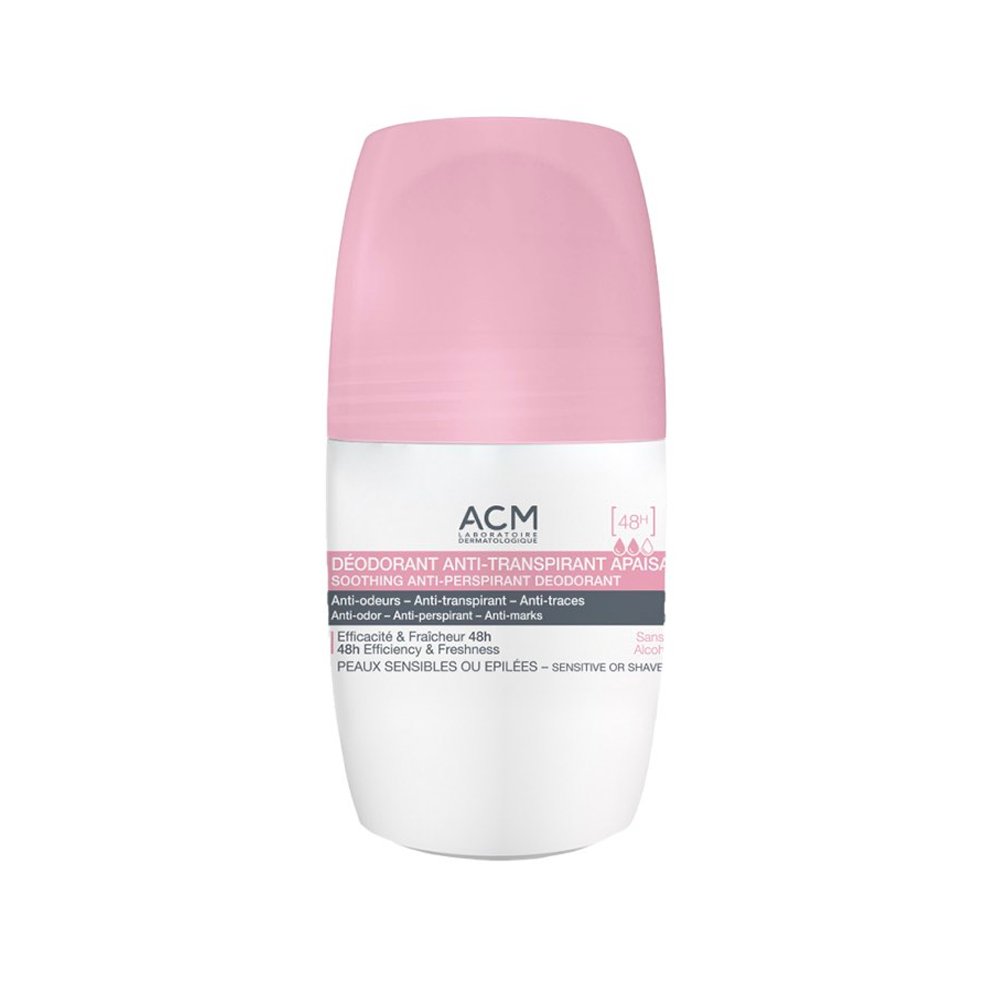 ACM SOOTHING ANTI-PERSPIRANT DEODORANT ROLL-ON 48H 50ML – Pharmazone