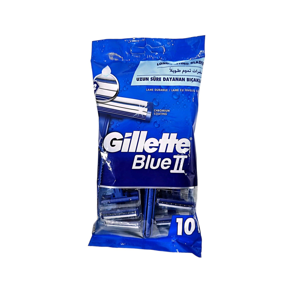 Gillette Blue 2 Chromium Coating 10 Pcs – Pharmazone