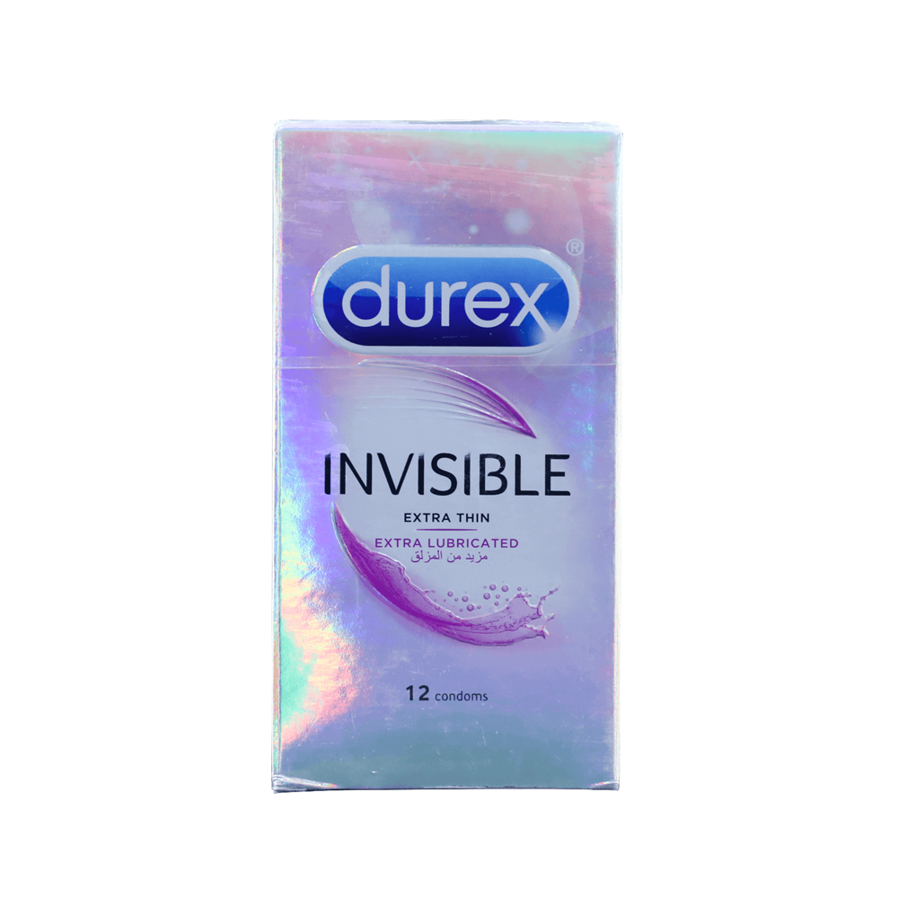 Durex Condom Invisible Extra Lubricated Extra Thin 12s – Pharmazone