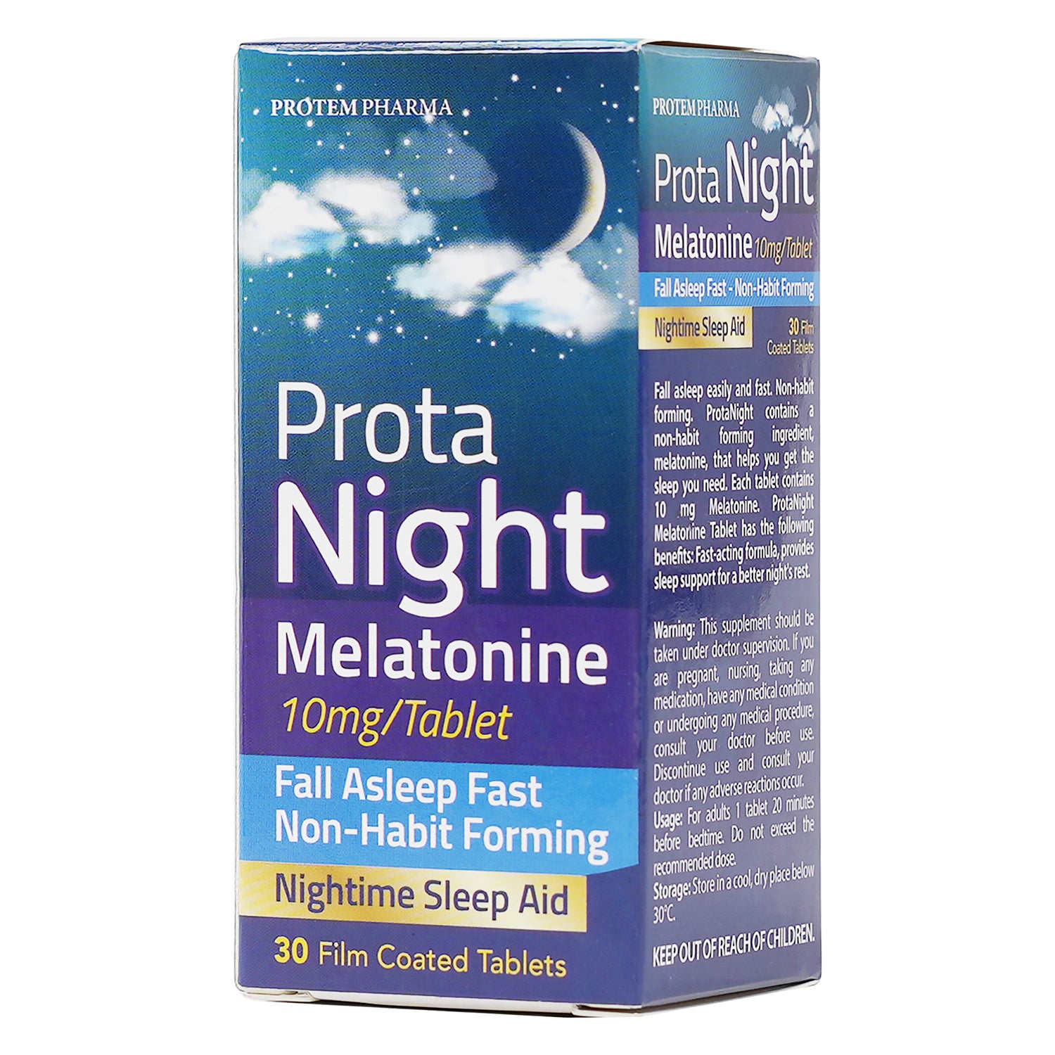 Protem Pharma Prota Night Melatonine 10mg 30 Tablets – Pharmazone