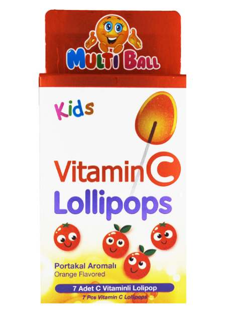 Multi Ball Kids Vitamin C 7 Lollipops – Pharmazone