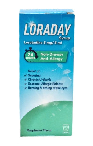 LORADAY 5MG/5ML SYRUP 100ML – Pharmazone