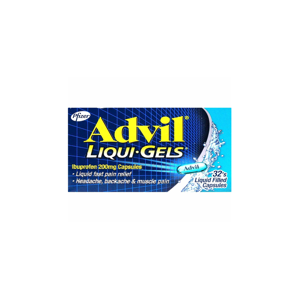 ADVIL LIQUI-GELS 200MG 32 CAP – Pharmazone