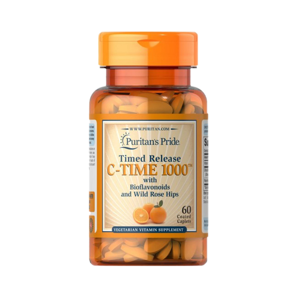 PURITANS PRIDE VIT C 1000 & ROSEHIPS 60 CAPSULS – Pharmazone