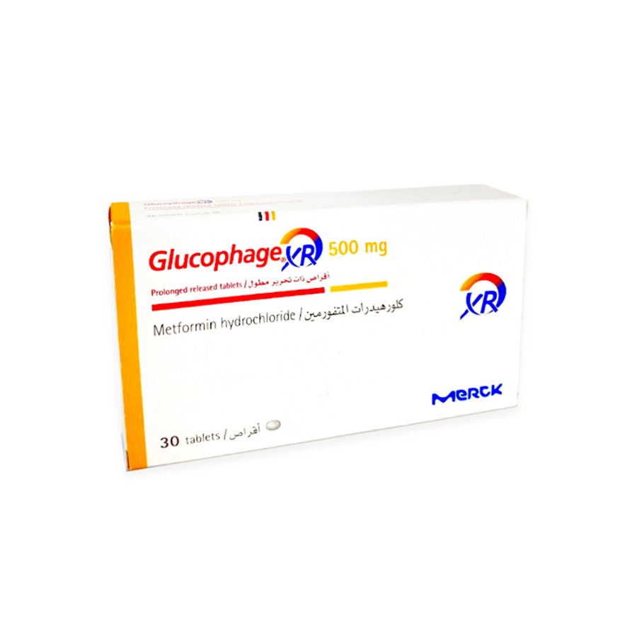 GLUCOPHAGE XR 500MG 30 TABLETS – Pharmazone