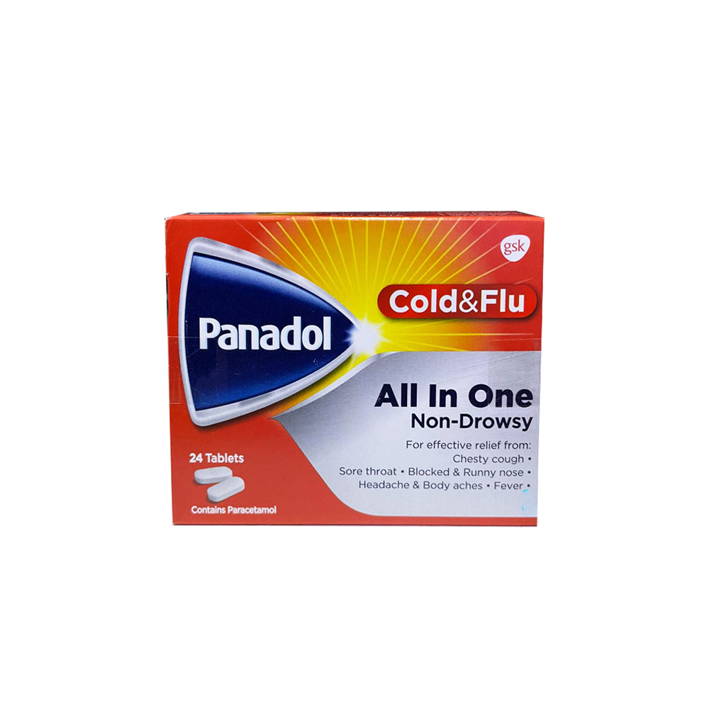 PANADOL COLD & FLU ALL IN ONE 24TAB – Pharmazone