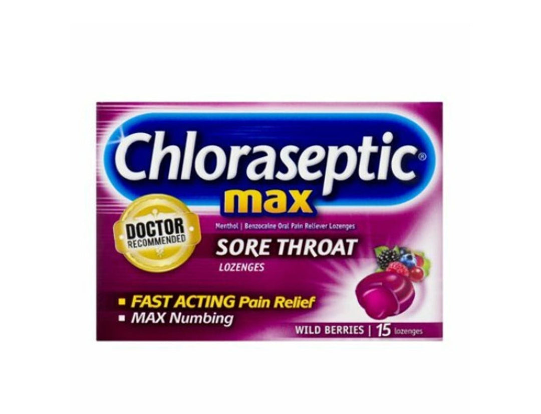 CHLORASEPTIC MAX WILD BERRIES 15 LOZ – Pharmazone