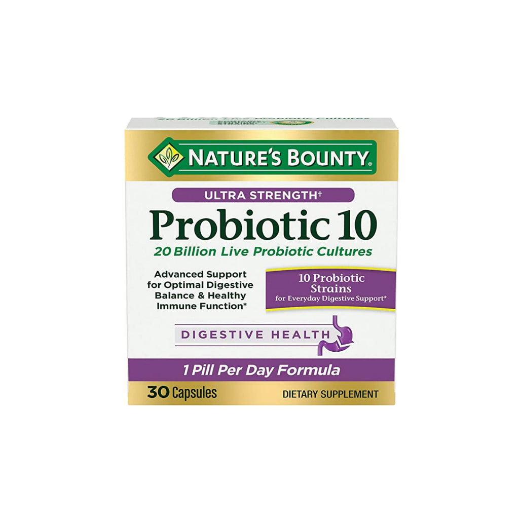 NATURES BOUNTY PROBIOTIC 10 30CAP – Pharmazone