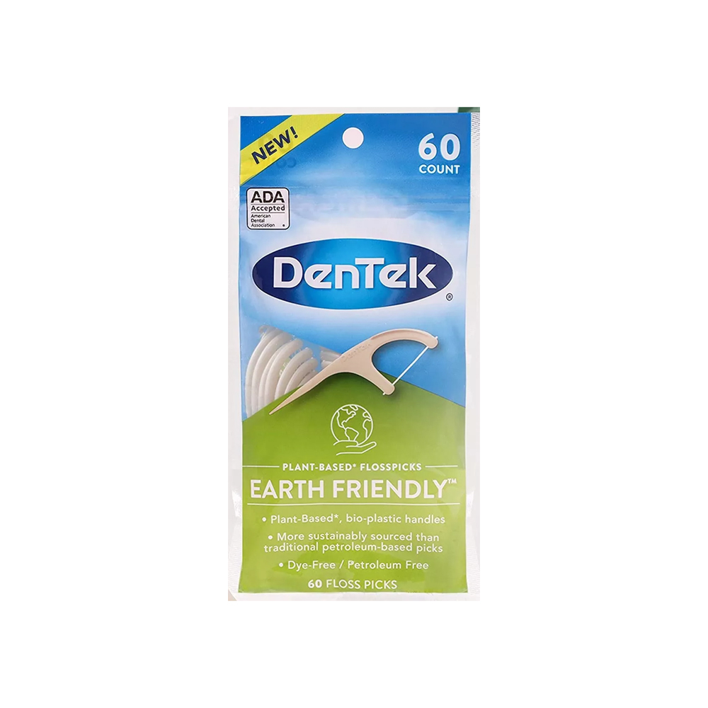DENTEK EARTH FRIENDLY 60 FLOSS PICKS – Pharmazone