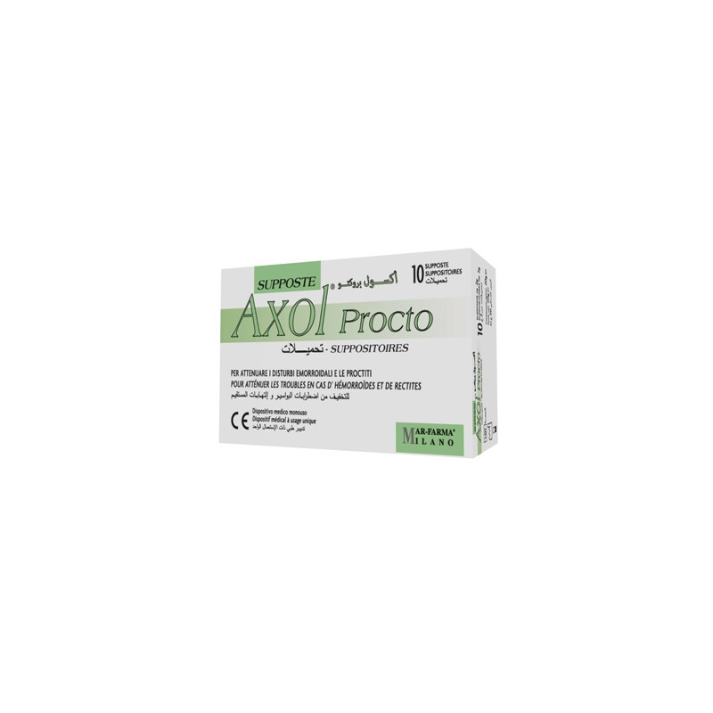 AXOL PROCTO 10 SUPPOSITOIRES – Pharmazone
