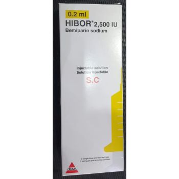 HIBOR 2,500 IU S.C 0.2ML INJ. – Pharmazone